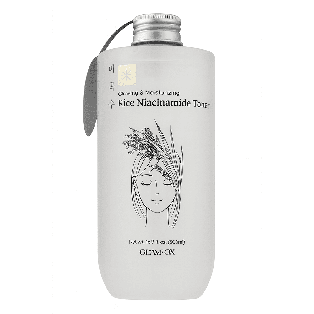 GLAMFOX Rice Niacinamide Glowing & Moisturizing Toner (17 fl.oz ...
