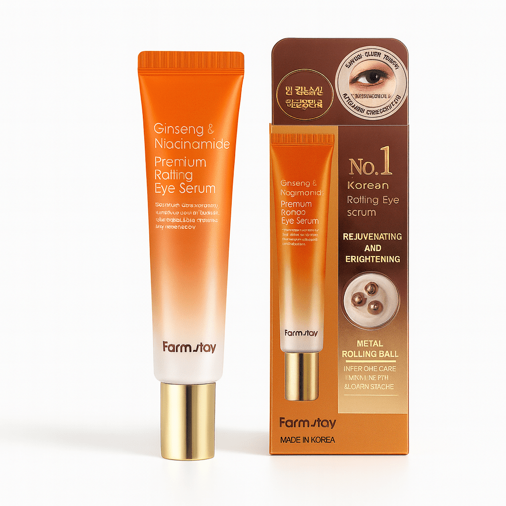 FARMSTAY Ginseng & Niacinamide Premium Rolling Eye Serum (0.84 fl.oz ...